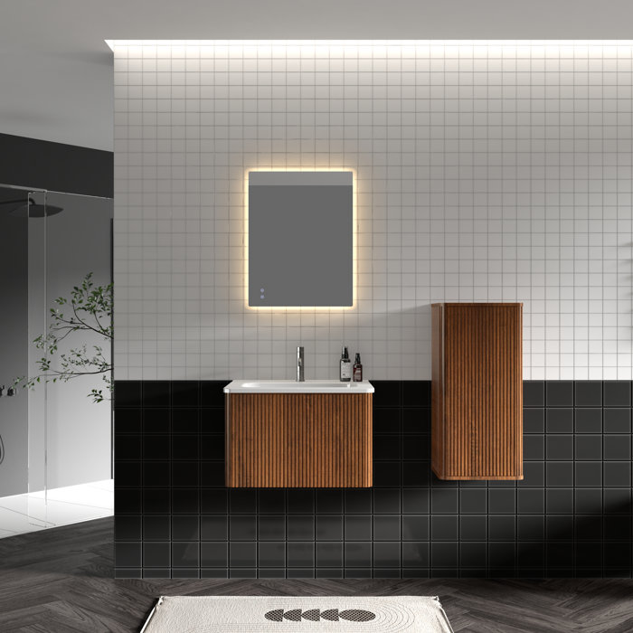 Ebern Designs Hannemarie 24 Single Bathroom Vanity With Ceramic Top